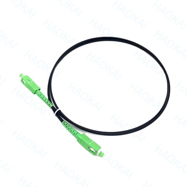 Quality Network FTTH Patch Cord Indoor Drop Fiber Cable SC APC 1core FRP Steel Wire for sale