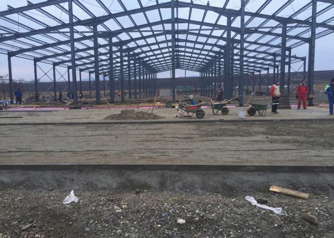 Prefabricated Steel Frame Buildings / Metal Building Frame Structure Warehouse 3