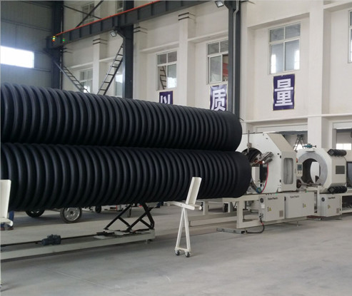 Quality Customizable Full Automatic Water Cooling PE Plastic DWC Pipe Machine Production for sale