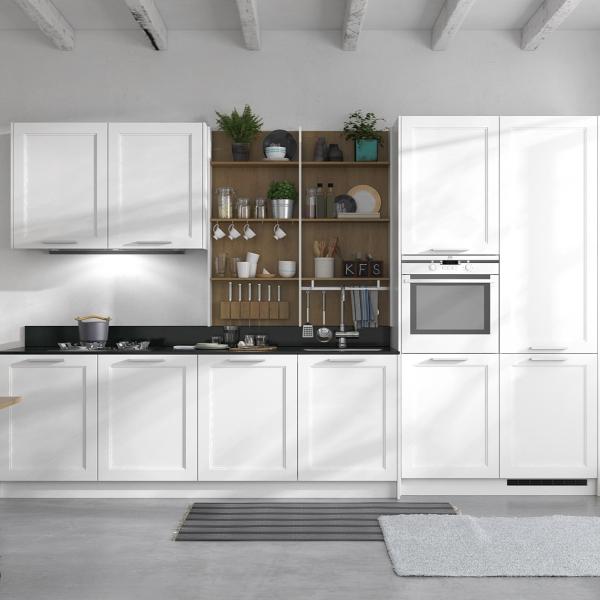 Quality White Solid Wood Indoor Kitchen Island Cabinets With Drawers Basket Equipped Cupboard for sale