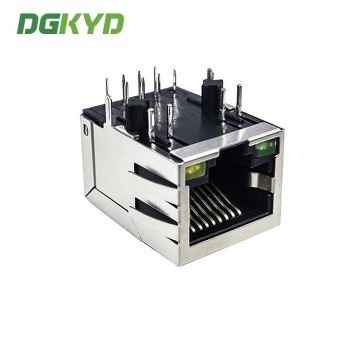 Quality 10/100 BASE RJ45 With Integrated Magnetics Ethernet Connector Surface Mount for sale