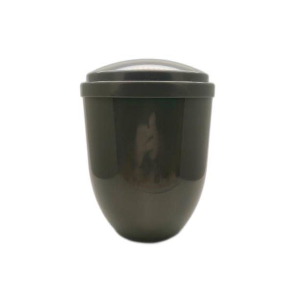 Quality Grey Color Funeral Ash Urn Dia 16.5cm For Human Ash in Plastic Material for sale
