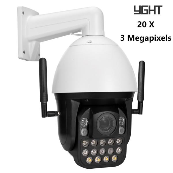 Quality 3MP Full Color Night Vision Wireless PTZ IP Camera Humanoid Detection Two Way for sale