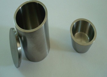 Quality High Density 10.2g/cm3 Fabricated Molybdenum Crucible With Caps for sale