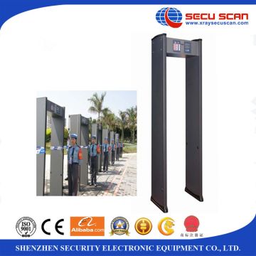Quality Adjustable Sensitivity metal walk through gate , Shock proof multi zone door for sale