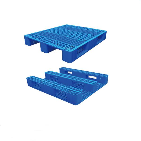 Quality HDPE European Standard Pallets 3 Runners Reversible Plastic Pallets for sale
