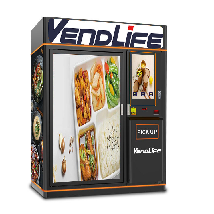 Quality Smart Fry Fast Food Sandwich Hot Food Vending Machines With 27 Inches Screen for sale