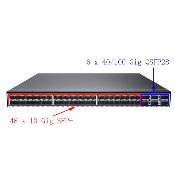 Quality 2.56T/25.6Tbps Capacity Industrial Network Switch Ethernet S6730-H48X6C-V2 and for sale