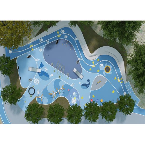 Quality Ocean Theme Outdoor Playground Equipment Micro Topography Antifade for sale