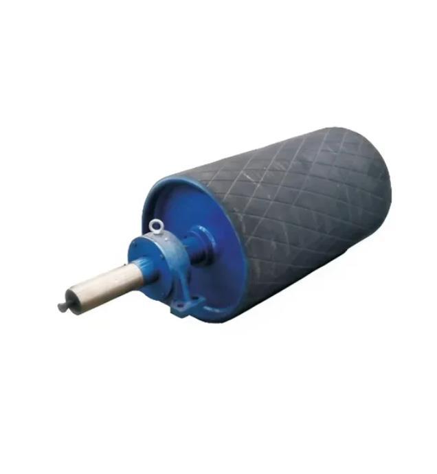 Quality Ceramic Rubber Lagging Drum Pulley for Mining with Superior Traction and for sale