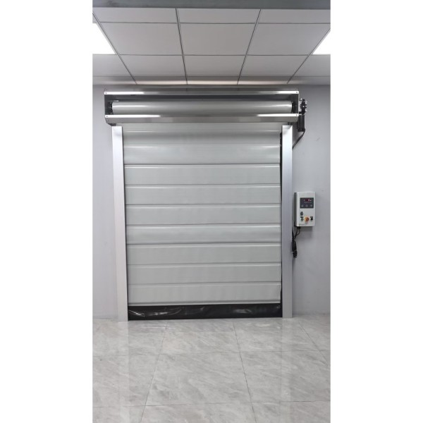 Quality Servo system Self Repair High Speed Roll Up Freezer Doors For Cold Chain Area for sale