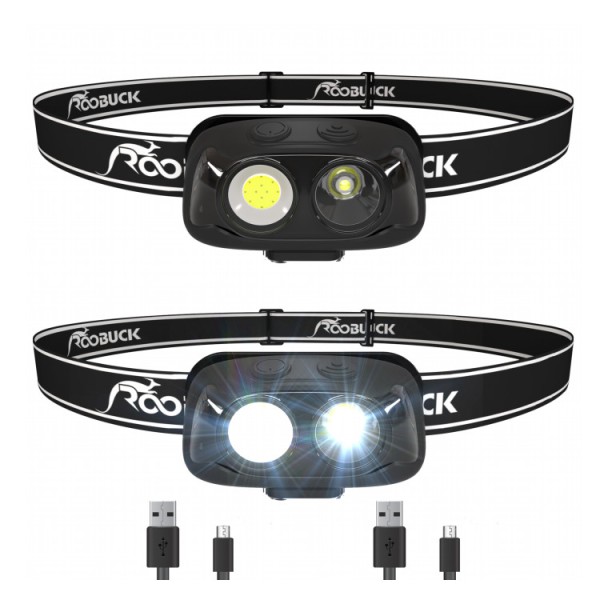 Quality Rechargeable IP65 Waterproof Headlamp with 500LM Brightness for Outdoor Work Light for sale