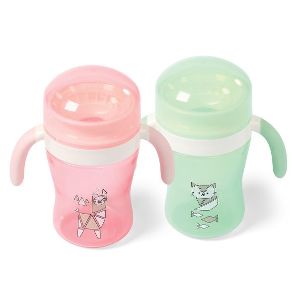 Quality 360 Degree Training Non Spill infant feeding cups with Handle OEM slow flow sippy cup for sale