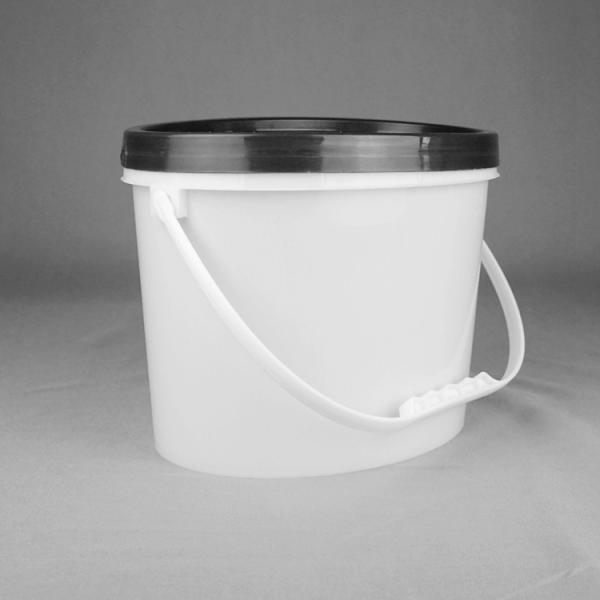 Quality FDA Approved 5L PP Oval Plastic Bucket with Lid for Food Packaging for sale