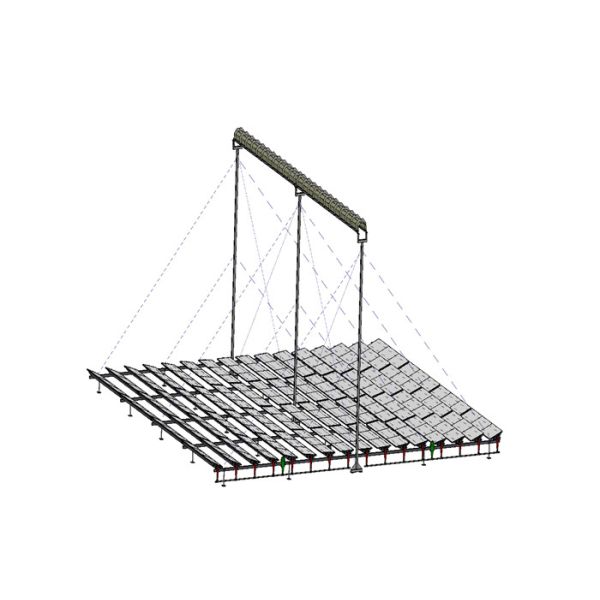 Quality Linear Fresnel Solar Heating System HDG Steel Mounting Frames Customized Color for sale