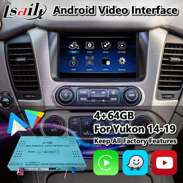 Quality Lsailt Android Carplay Multimedia Video Interface for 2015-2020 GMC Yukon for sale