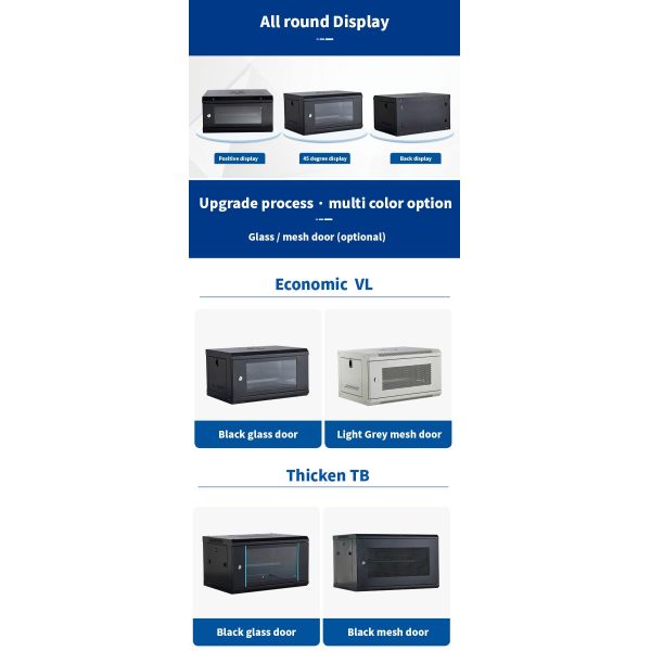 Quality 600 Width 1000 Depth 42U DDF Network Server Cabinet with Removable Cabling Ports for sale