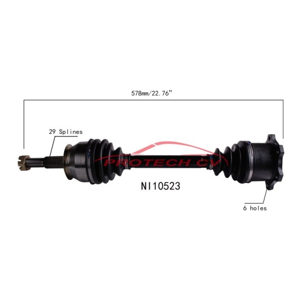 Quality NI10523 Xterra Front Axle Shaft Replacement Heavy Duty Clamp TPEE Boot for sale