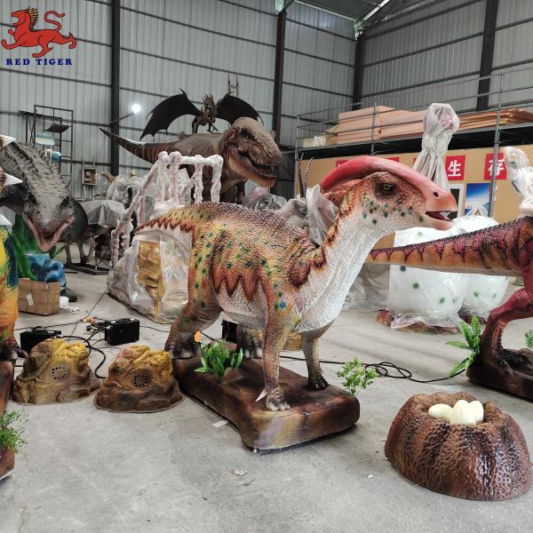Quality Realistic Animatronic Parasaurolophus Dinosaur Jurassic Amusement Park Dinosaur for sale
