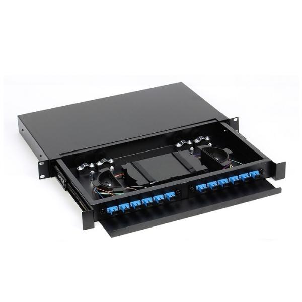 Quality 12 to 144 Ports 19 Inch Rack Mount Slidable ODF With SC LC Interface for sale