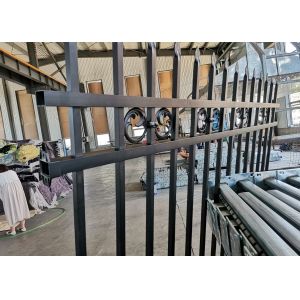 Quality Square Post Spear Top 1030mm Height Tubular Steel Fence for sale