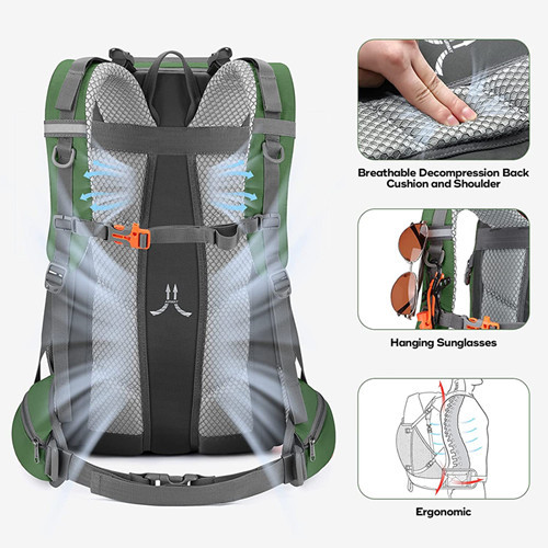 Quality Outdoor Sports Lightweight Camping Backpack , Comfortable Ultralight Backpack for sale