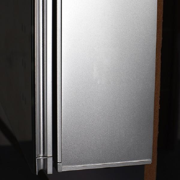 Quality Digital Clock Wall Mirror Cabinet Aluminum Bathroom LED Mirror Cabinet Rectangle for sale