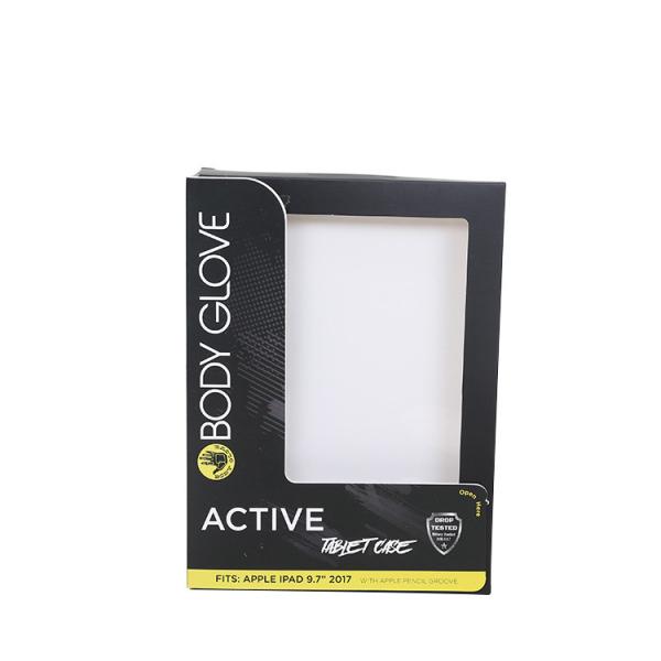 Quality Window Black Card Electronic Product Box Folding CMYK 4 Color Offset Printing for sale