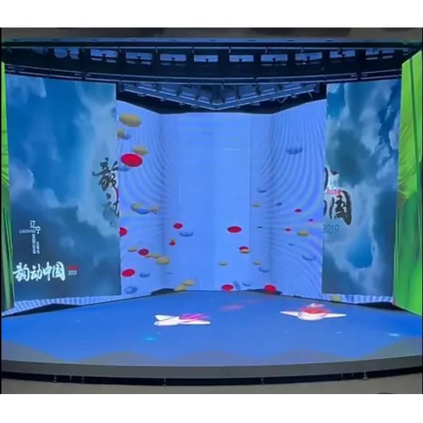 Quality Automotive Sliding LED Screen Outdoor Curved Led Video Wall for sale