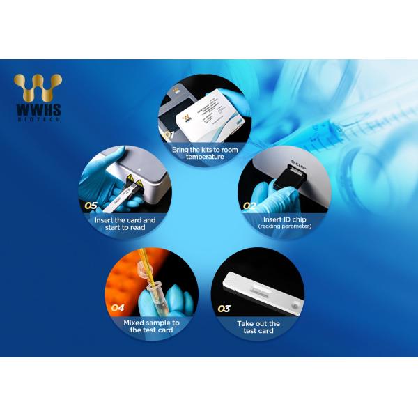 Quality Hemoglobin Level HBA1C Rapid Test Kit Fluorescence Immunoassay 25T Package for sale