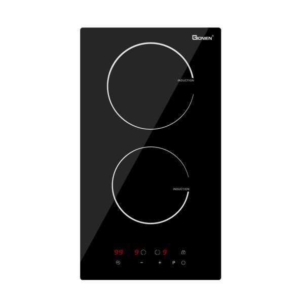 Quality 2 Burner Electric Cooktop 220V-240V Built In Induction Cooktop 12 Inch 3500W for sale