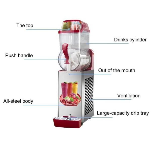 Quality 620*670*840mm Smoothie Ice Slush Juicer Machine with Full-automatic Function for sale