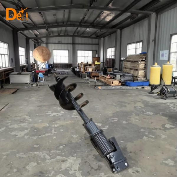 Quality Mini Excavator Crawler Digger Auger Accessories Spiral Drill For Construction for sale