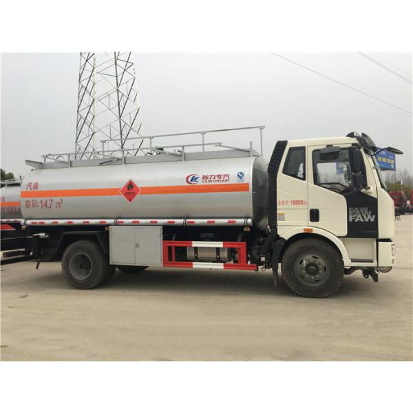 Quality FAW 4x2 Wheel 15000 Liters Mobile Fuel Dispenser Truck 8450x2500x3200mm for sale