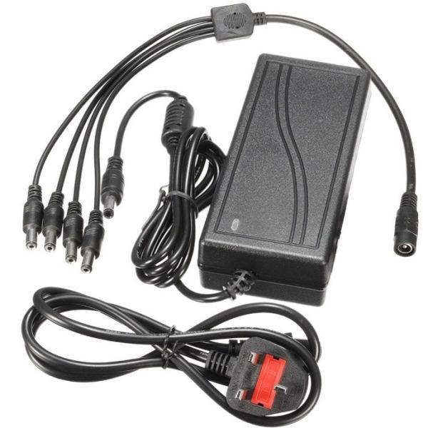 Quality Desktop Connection 12V 5A Multiple Output Power Adapter with 4 Port Pigtail CE Certified for sale
