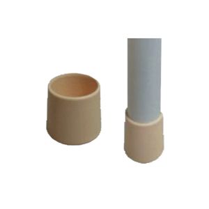 Quality Beige OD 28mm Female Pipe End Cap Pe Coated Steel Pipe Rack Fittings for sale