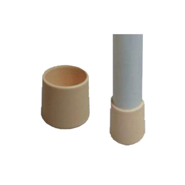 Quality Beige OD 28mm Female Pipe End Cap Pe Coated Steel Pipe Rack Fittings for sale