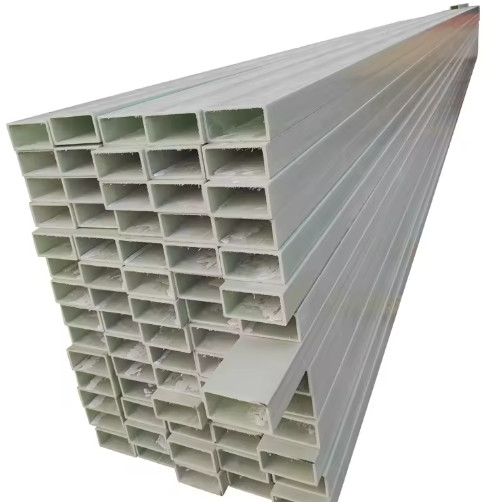 Quality High Strength Grp Pultrusion Frp Square Pipe Fibreglass +Resin Smooth Winding for sale