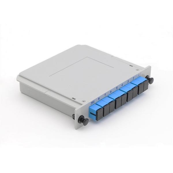 Quality 100mm 1650nm LGX PON Fiber Optic Splitter 1x8 for sale