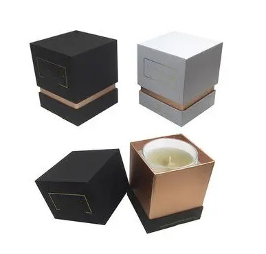 Quality OEM / ODM Candle Packaging Box 4 color Offset Printing Boxes Rectangular for sale