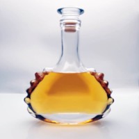 Quality Clear Empty Vodka Liquor Gin Rum Tequila Whisky Brandy Spirit Glass Bottle With for sale