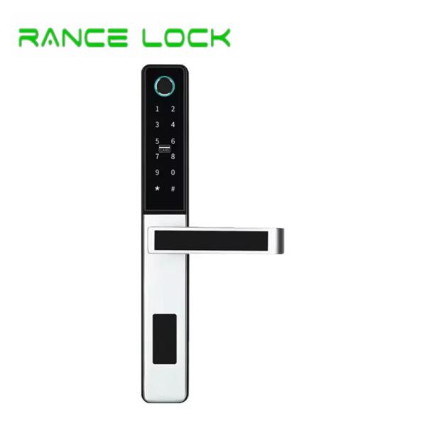 Quality Remote Unlocking Fingerprint Smart Door Lock Silver / Black Fingerprint for sale