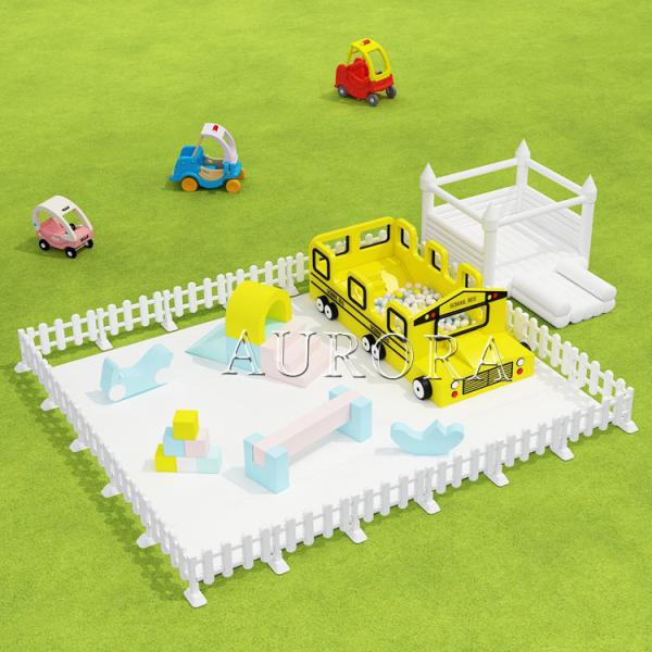 Quality Custom All White Small Size Indoor Playgrounds Soft Play Equipment For Party for sale