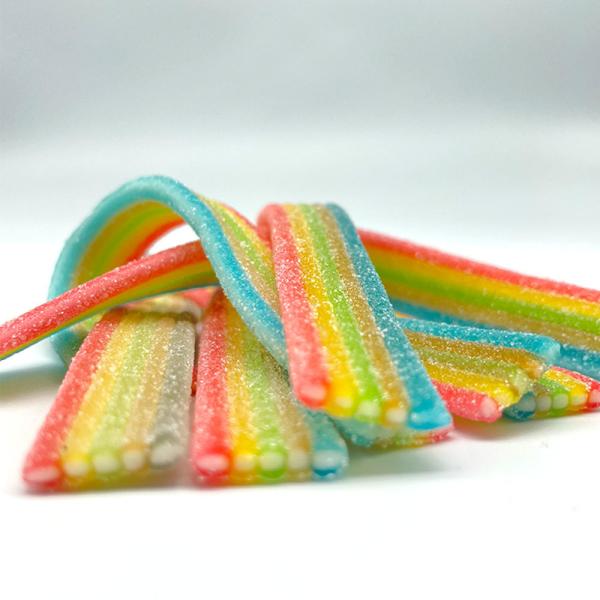 Quality Custom Sour Skittles Gummies With Custom Bag Fruit Flavor Colored Halal for sale