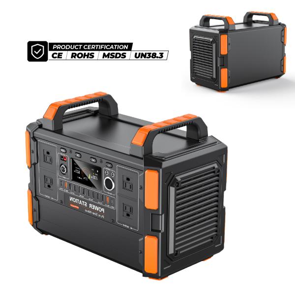 Quality LiFePO4 Portable Power Station Outdoor Solar Powered Portable Power Station 1200W for sale
