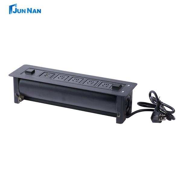 Quality 220V AC Low Voltage 180 Degree Rotating Desktop Socket Pop Up Plug Socket for sale