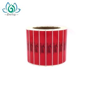 Quality PET Material SGS Custom Tamper Evident Stickers in rolls for sale