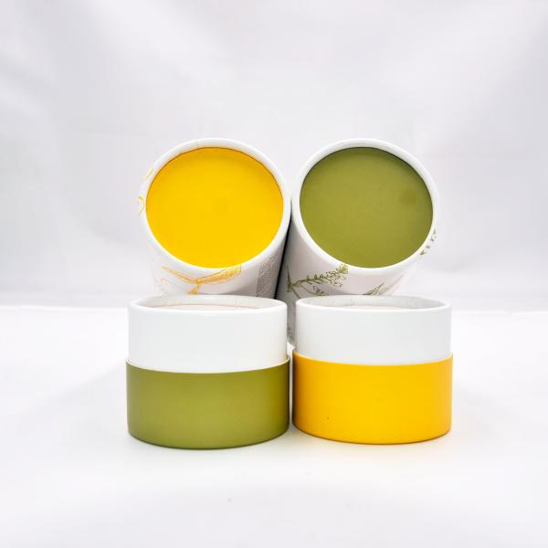 Quality Custom Printed Perfume Cylinder Tube Box Aromatherapy With Paper Insert for sale