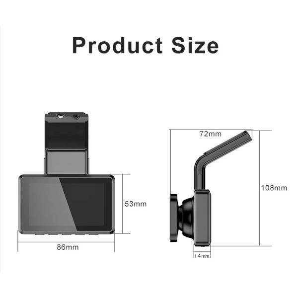 Quality WIFI GPS Logger 4K Car Dashboard Mounted Dash Cam 3inch for sale