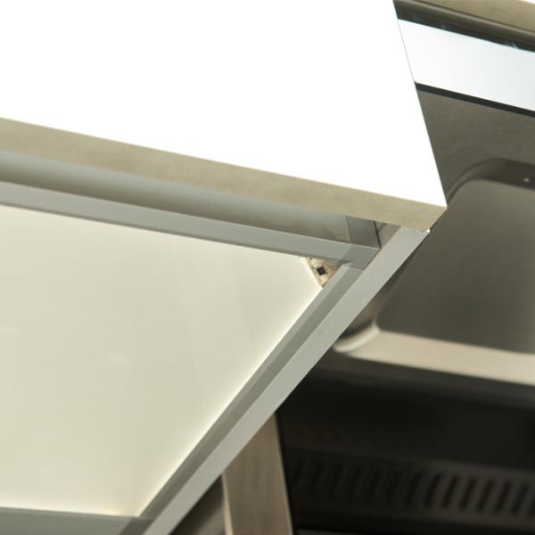 Quality High Gloss Floating Cabinet Acrylic Door 18mm Membrane Kitchen Cabinets for sale